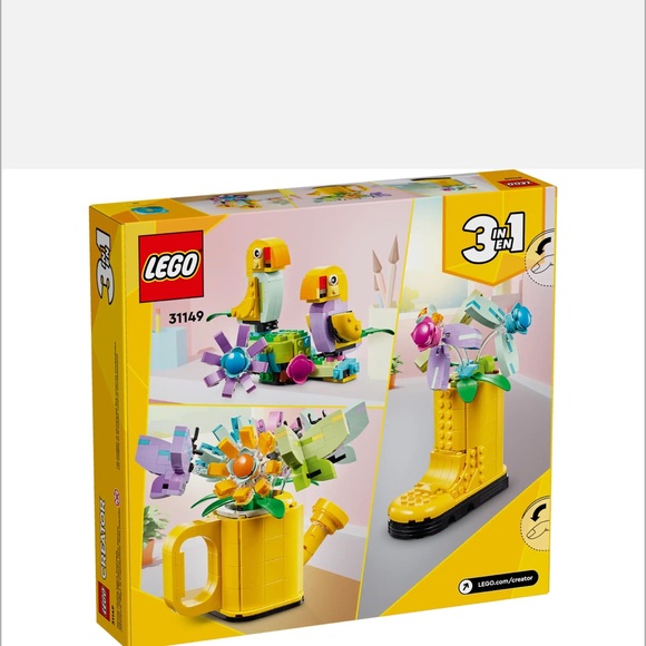 Lego | Accessories | Lego 3in Flowers In Watering Can | Poshmark